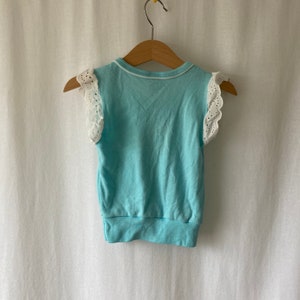 1980s Turquoise Kids Sleeveless T-shirt by ANDOVER TOGS, Size 4T Made ...