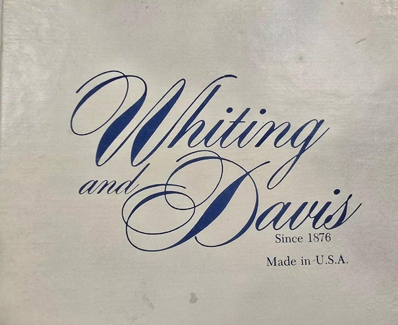 Rare Vintage Whiting and Davis Mesh Purse Bag 1940 - 1950 Original Box ...