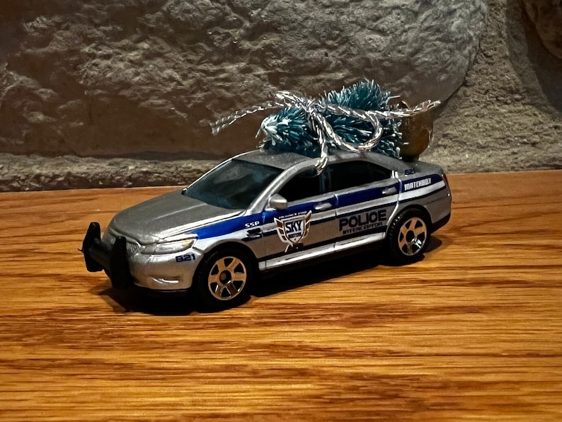 Custom Ford Police Interceptor Police Car Christmas Tree Ornament ...