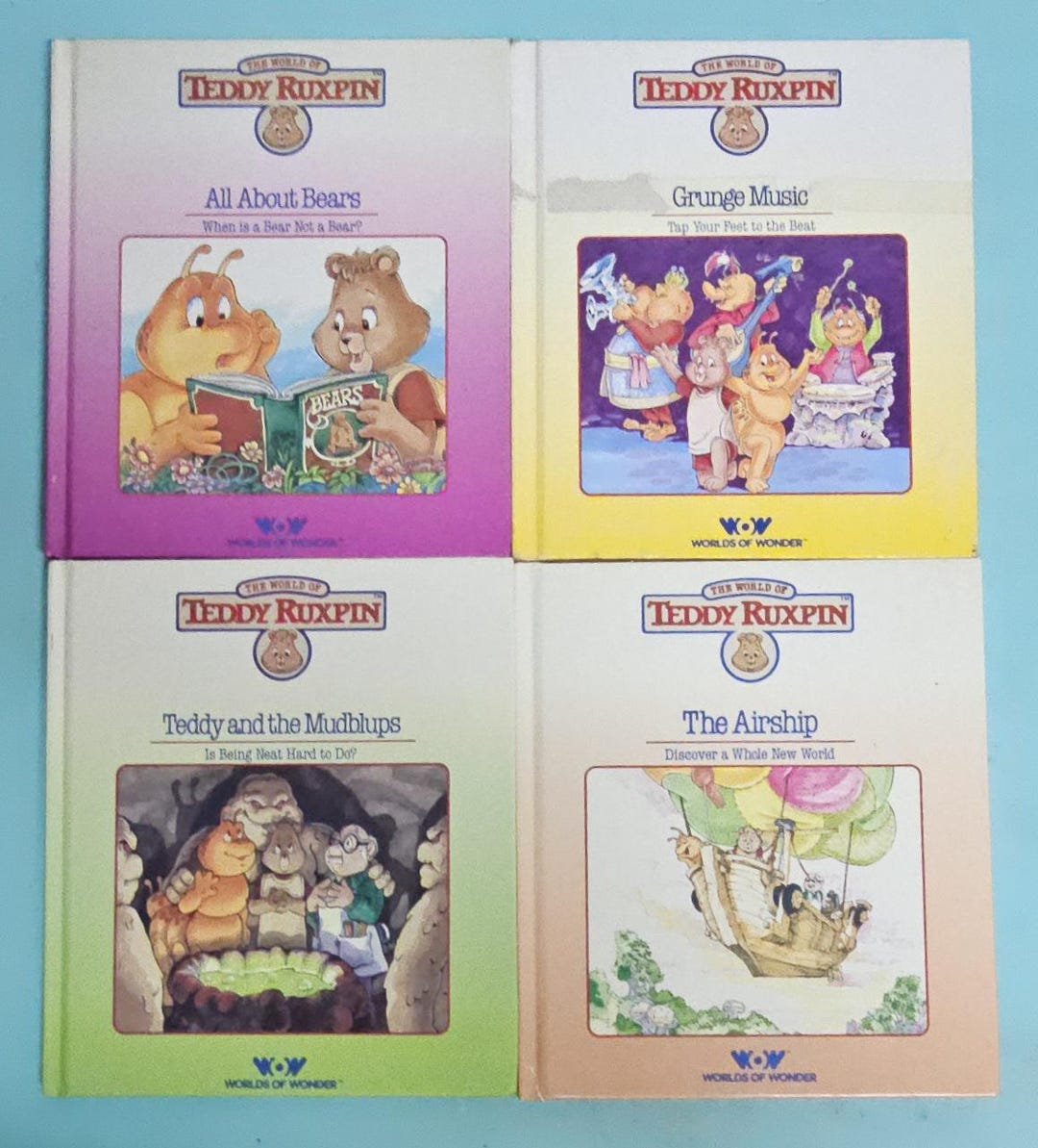 Lot of 4 Vintage 1985 Teddy Ruxpin Story Books - Etsy