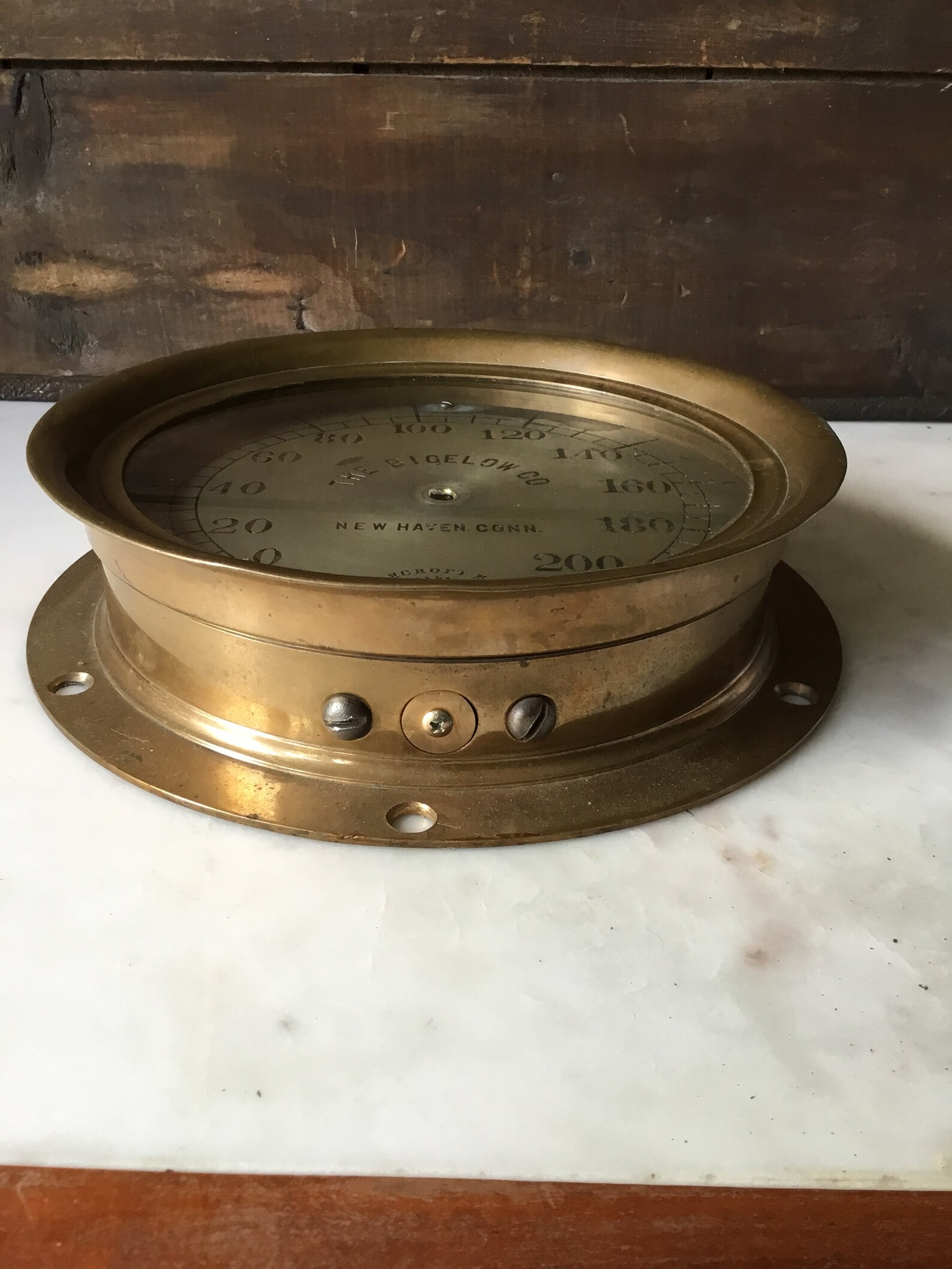 Antique Brass Gauge Etsy