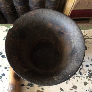 Antique Cast Iron Mortar and Pestle - Etsy
