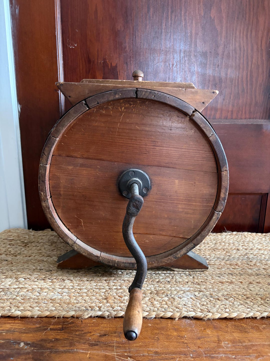Antique Wooden Barrel Butter Churn, Table-top - Etsy