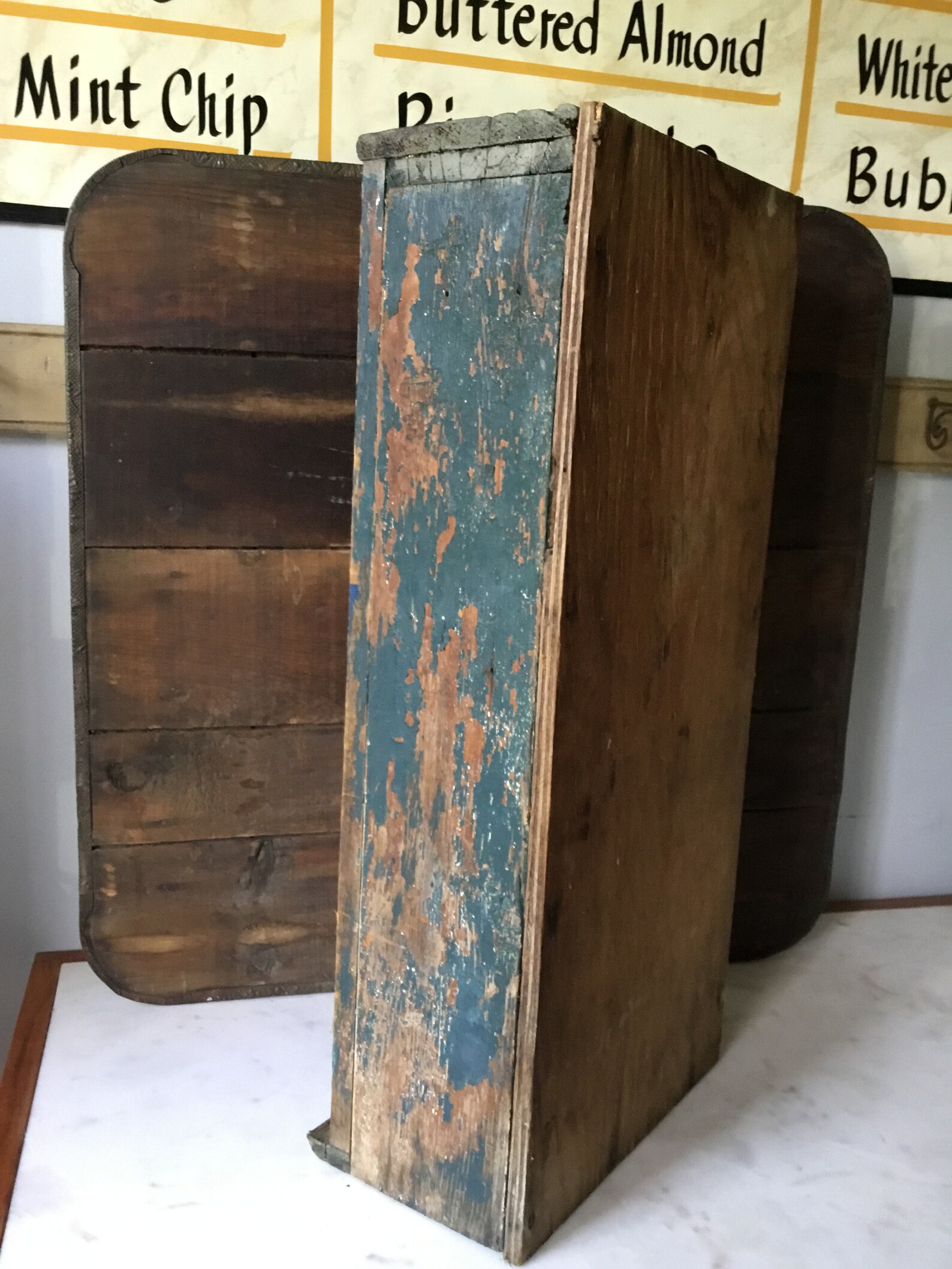 Primitive Wood Cabinet / Table Top - Etsy