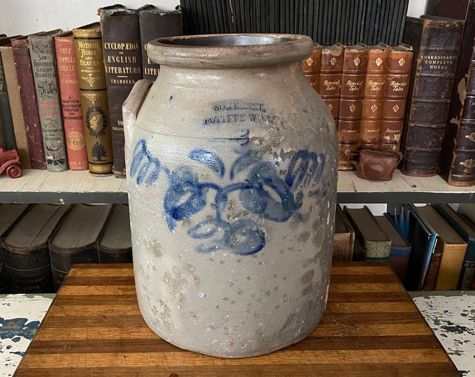 Primitive Stoneware Crock - Etsy