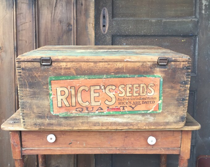 Large Antique Seed Box - Etsy