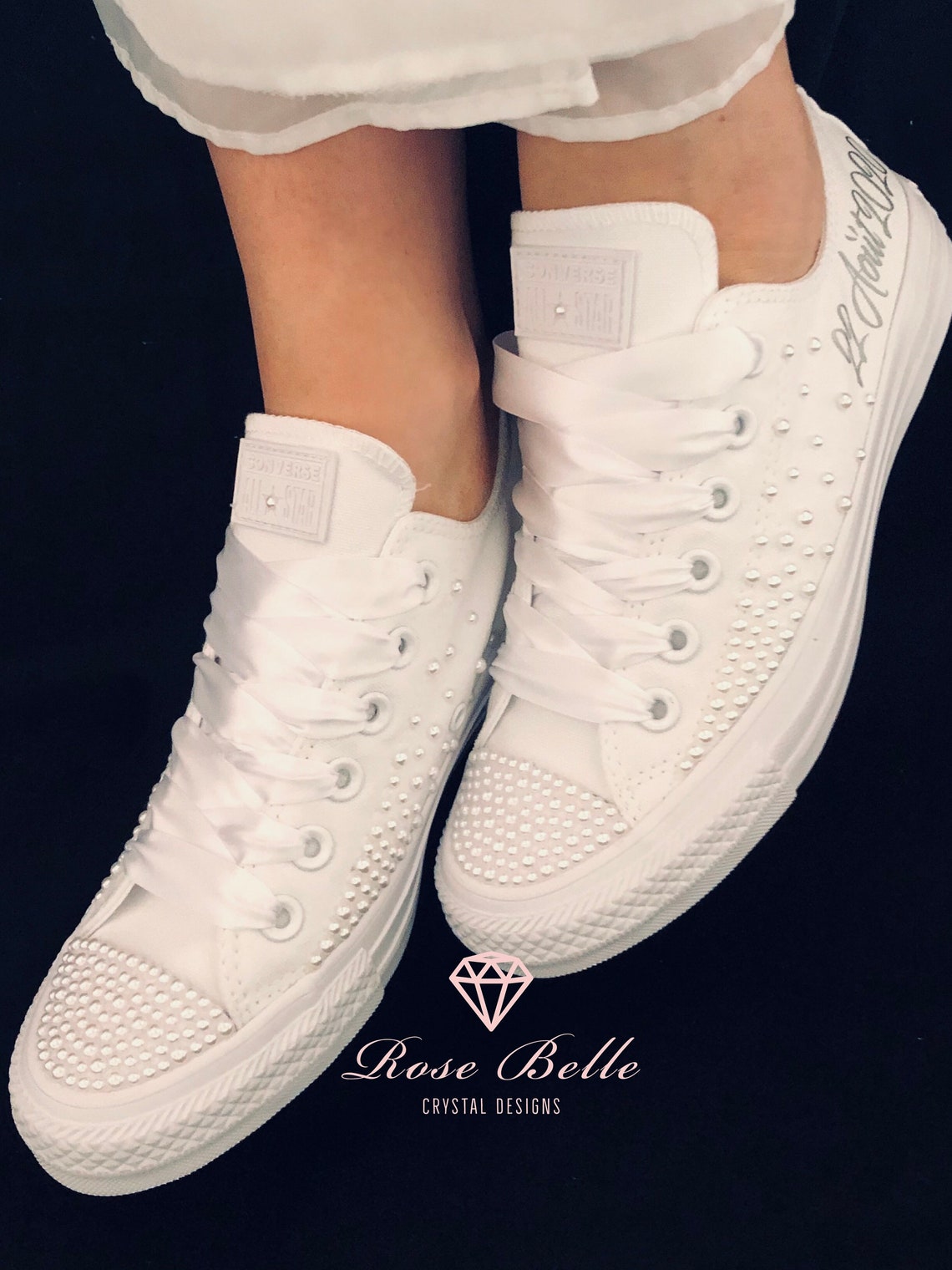 Wedding Bridal Customised Converse Crystals Charms - Etsy