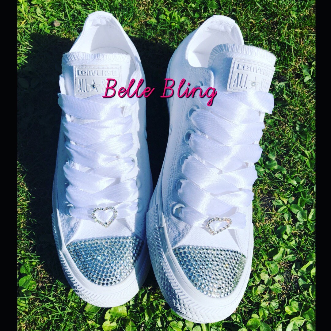 Wedding bridal customised converse crystals charms | Etsy