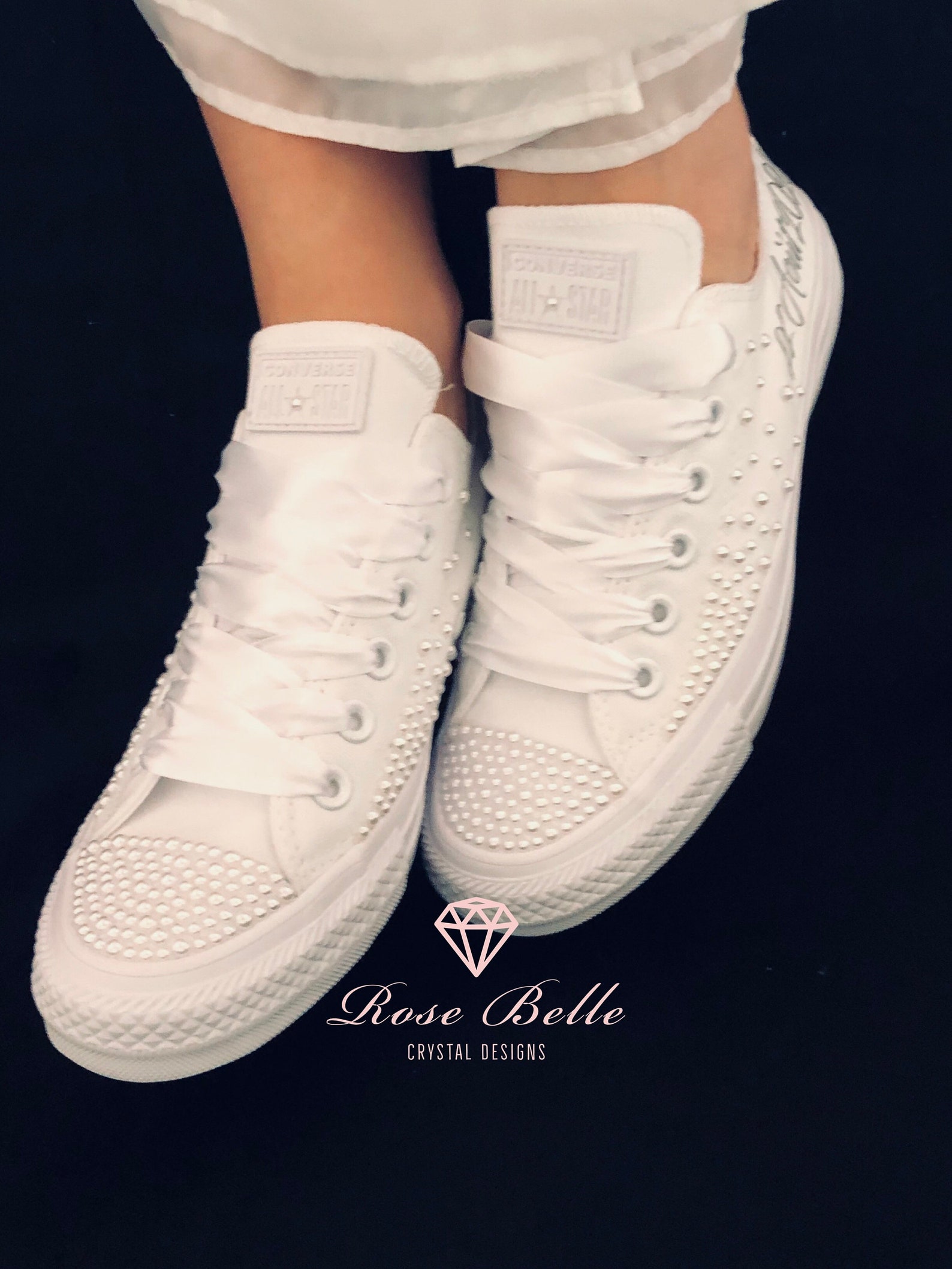 Wedding Bridal Customised Converse Crystals Charms - Etsy