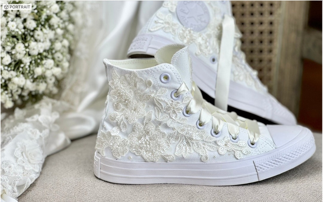 Wedding Converse Ivory Custom - Etsy