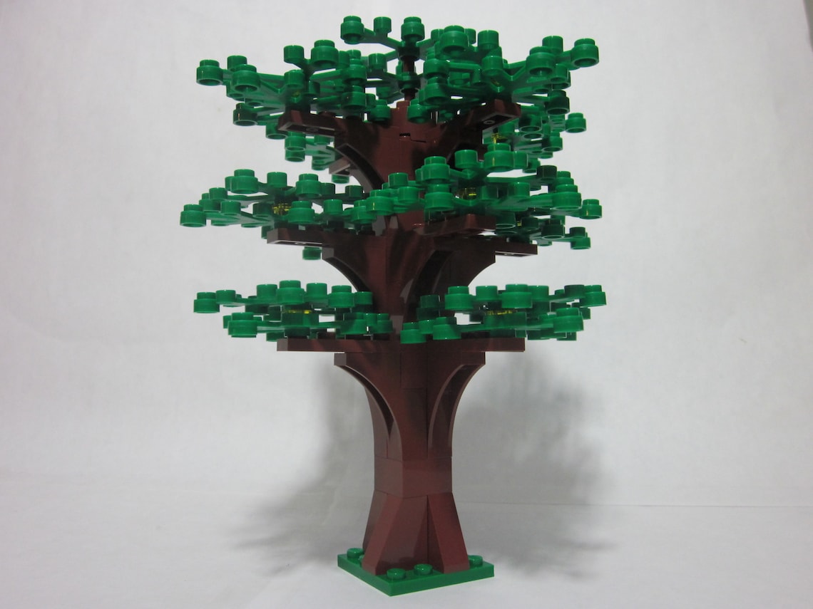 Custom Triple Forest Tree for LEGO With Green Leaves - Etsy
