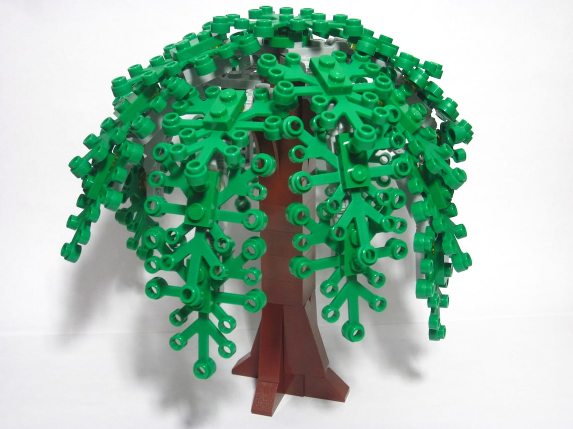 Custom Forest Tree for LEGO Weeping Willow With Green Leaves - Etsy