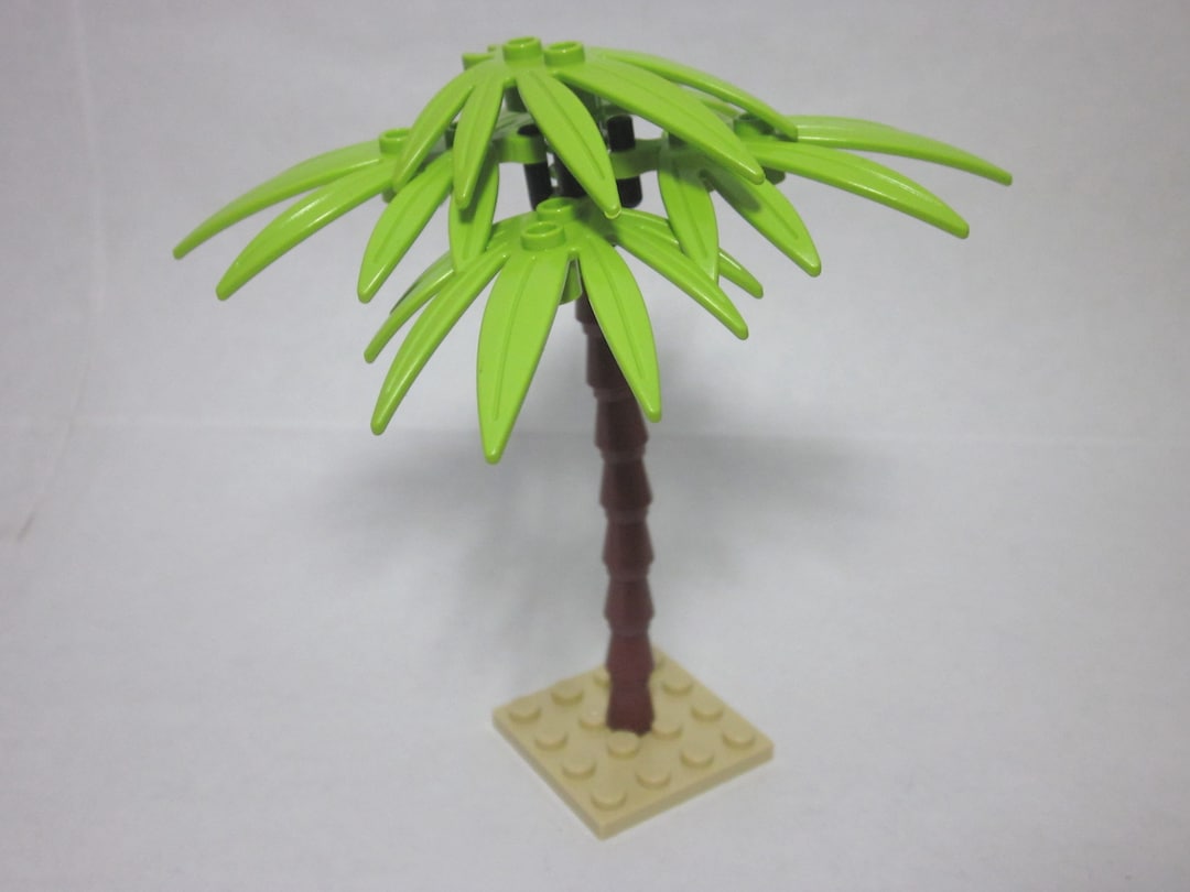 Custom Forest Palm Tree for LEGO With Lime Green Sword Leaves - Etsy