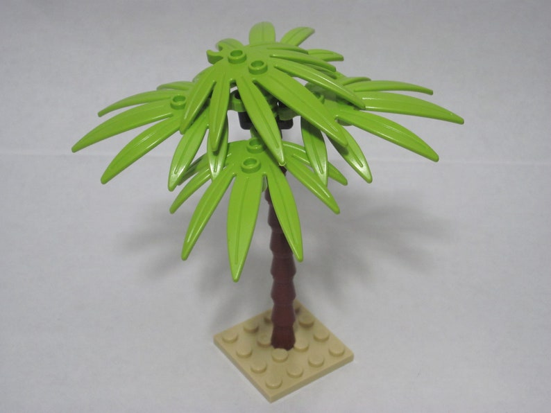 Custom Forest Palm Tree for LEGO With Lime Green Sword Leaves - Etsy
