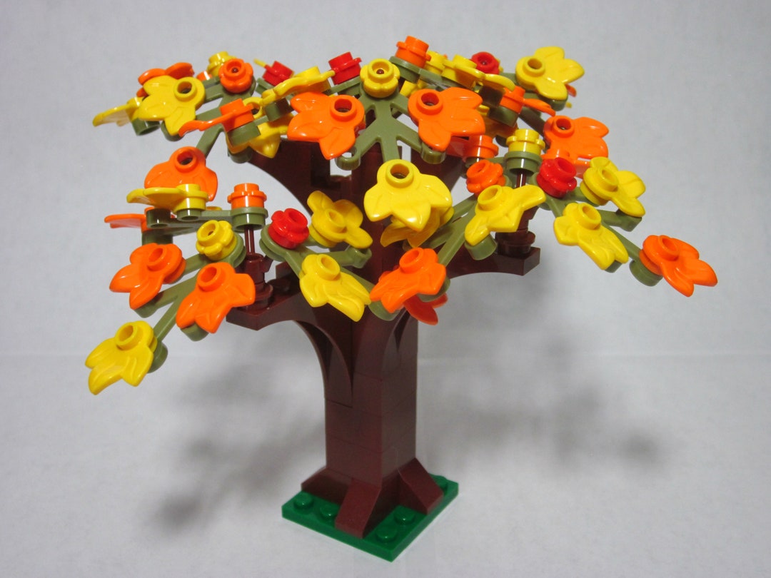 Custom Forest Tree for LEGO Fall With Multicolored Plant Plates - Etsy
