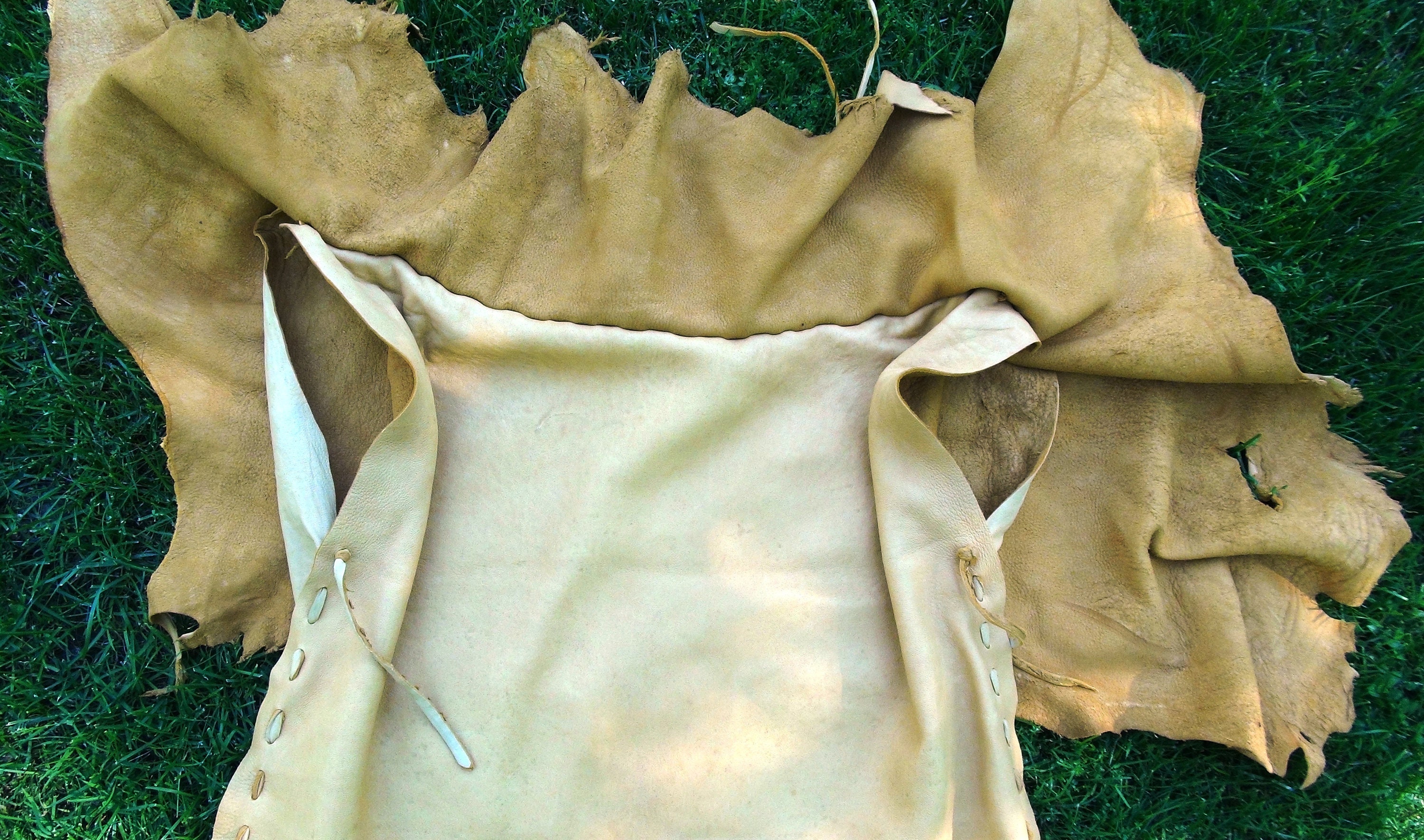 Brain Tanned Leather Shirt, Mountain Man Leather Shirt, Pioneer Leather ...