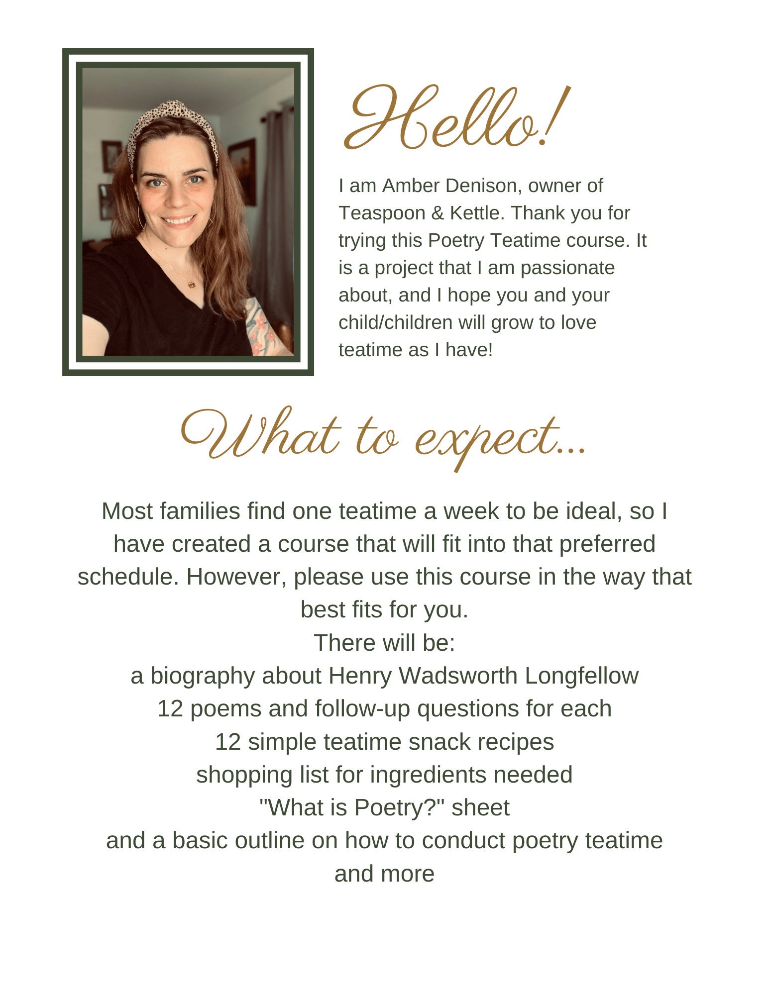 Printable Homeschool Lessons Poetry Teatime Course Longfellow Poems ...