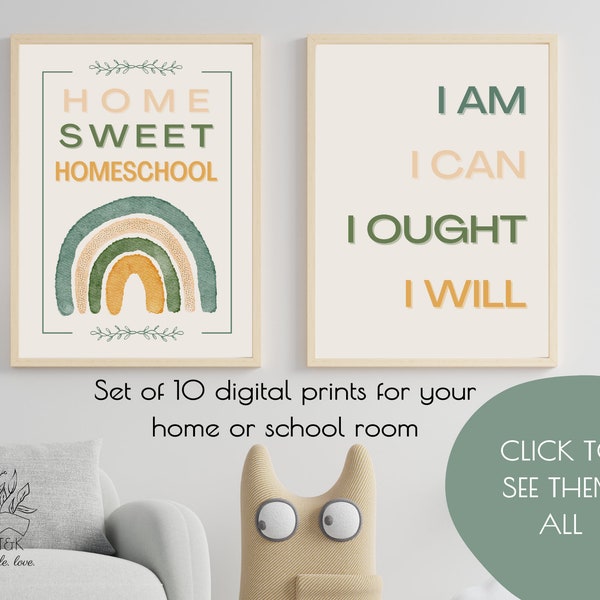 Homeschool Wall Art - Etsy