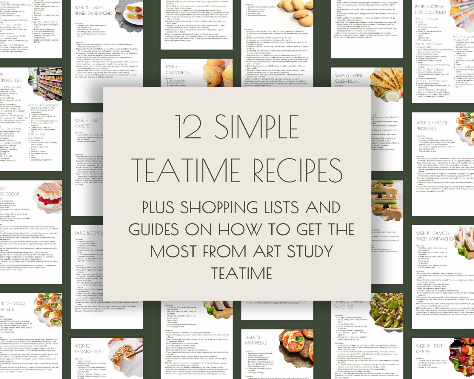 Printable Homeschool Art Study Charlotte Mason Teatime Floral Art Study ...