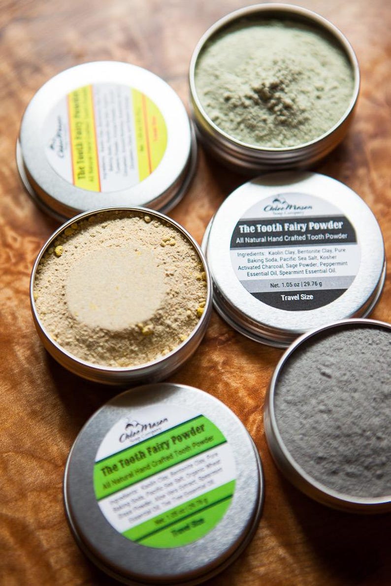 Tooth Fairy Tooth Powder. Activated Charcoal, Wheat Grass, Turmeric ...