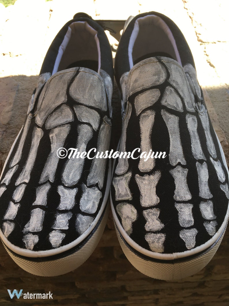 Custom Skeleton Shoes - Etsy
