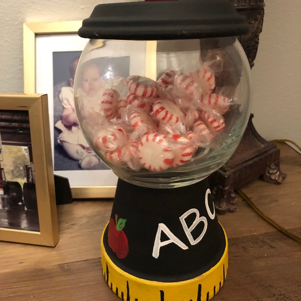 Teacher Candy Jar - Etsy