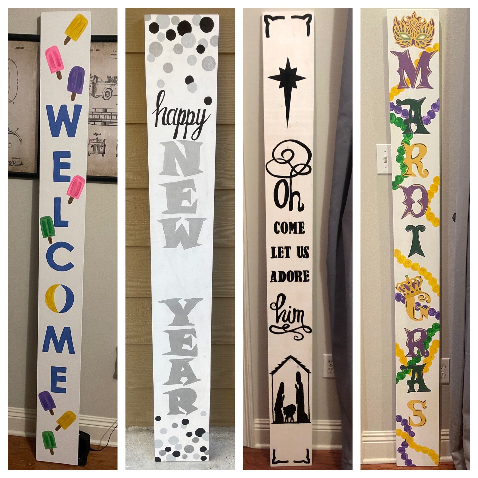 Hand Painted Porch Signs | Etsy