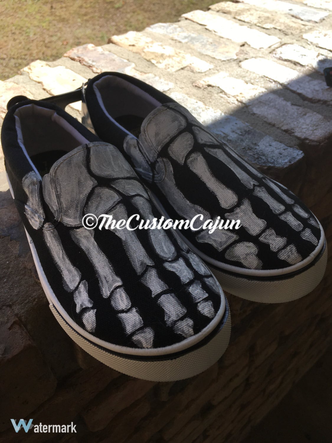 Custom Skeleton Shoes - Etsy