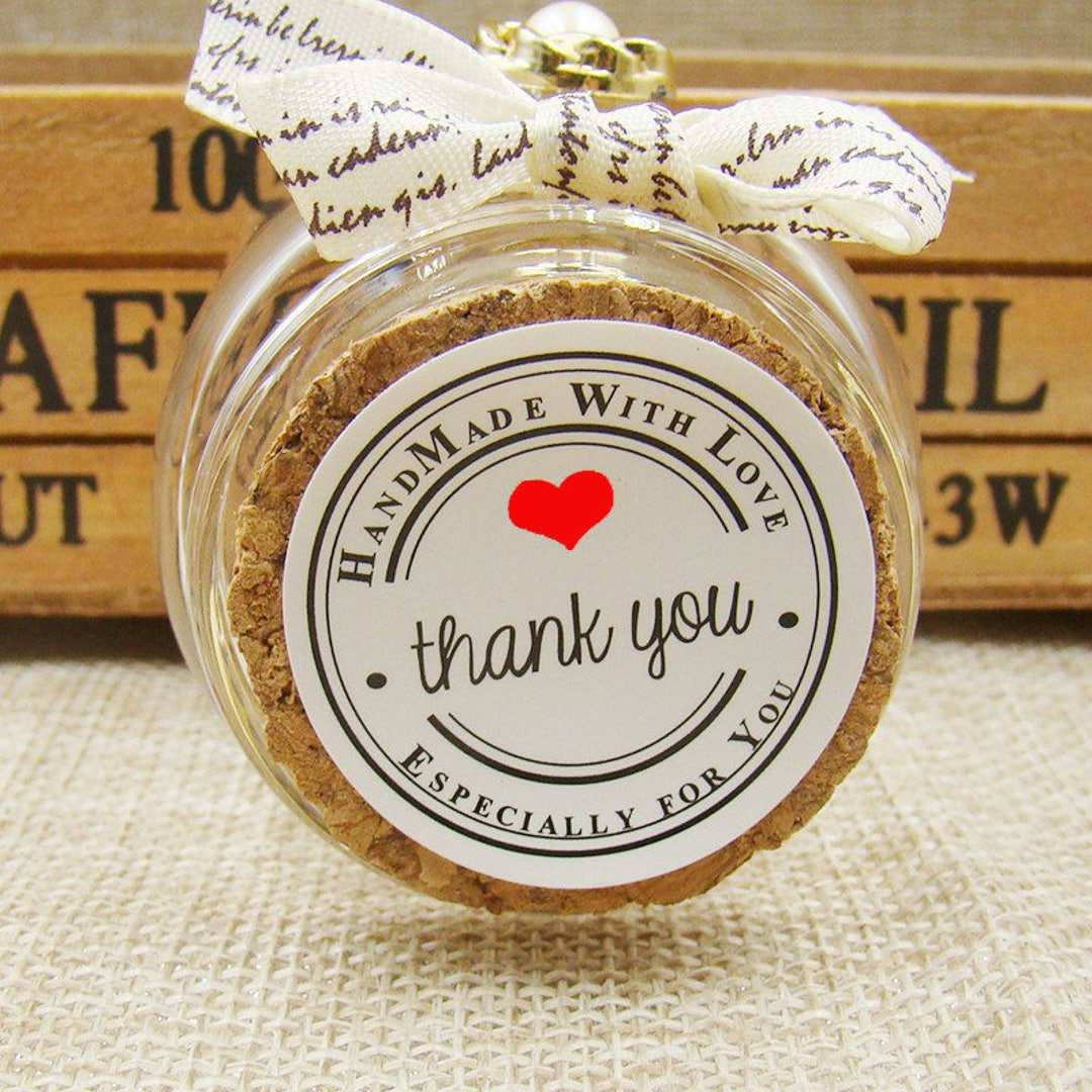 THANK YOU Handmade With Love Especially for You Cute Round Envelope ...