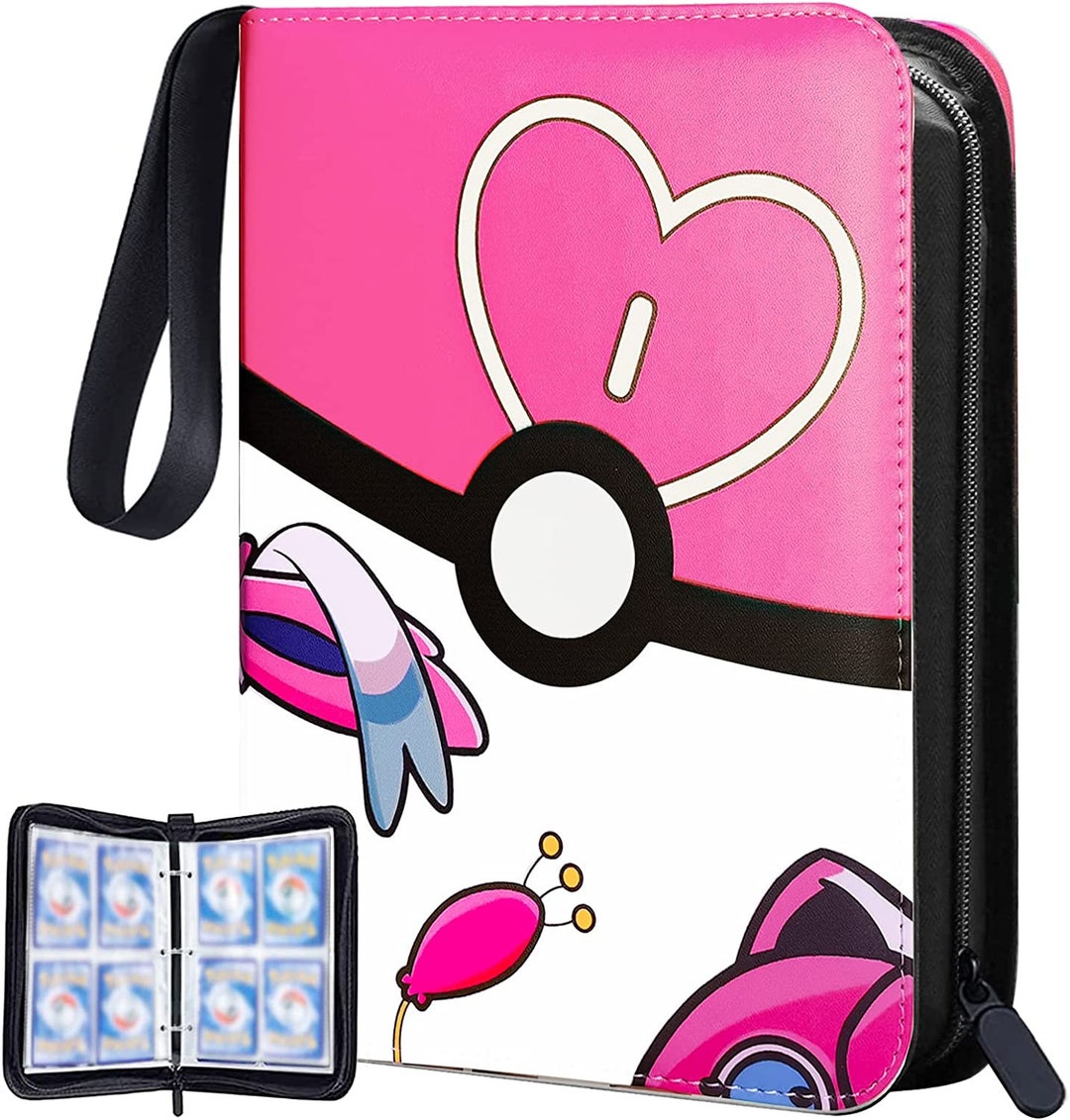 Pokemon SYLVEON Pink Binder Card Holder 50 Sheets Fit 400 - Etsy