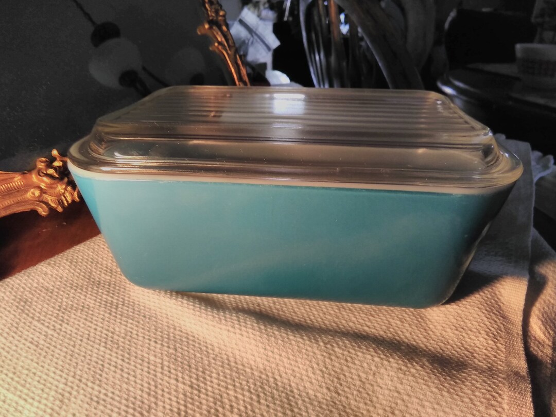 Pyrex 502 Blue Refrigerator Dish With 502-C Lid, in Excellent Vintage ...