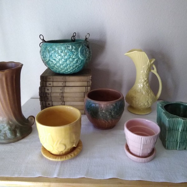 Mccoy Pottery Flower Pots - Etsy