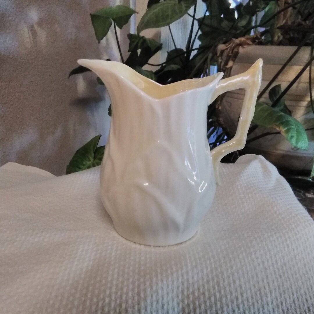 Belleek Porcelain Small Cream Pitcher, 1st Green Mark 1946-1955. Cream ...