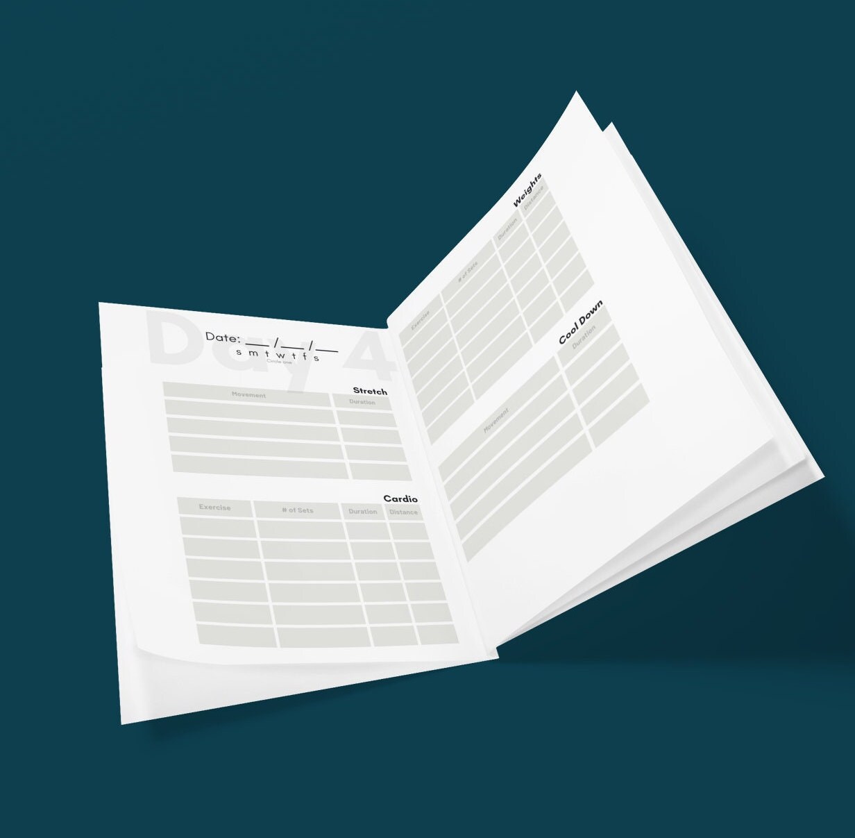 30-day Workout Planner: Digital PDF Booklet for Fitness Goals - Etsy