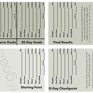 30-day Workout Planner: Digital PDF Booklet for Fitness Goals - Etsy