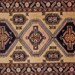 Bidjar Rug Vintage 13 X 10 Ft / 390 X 302 Cm Red Blue Grey Persian ...