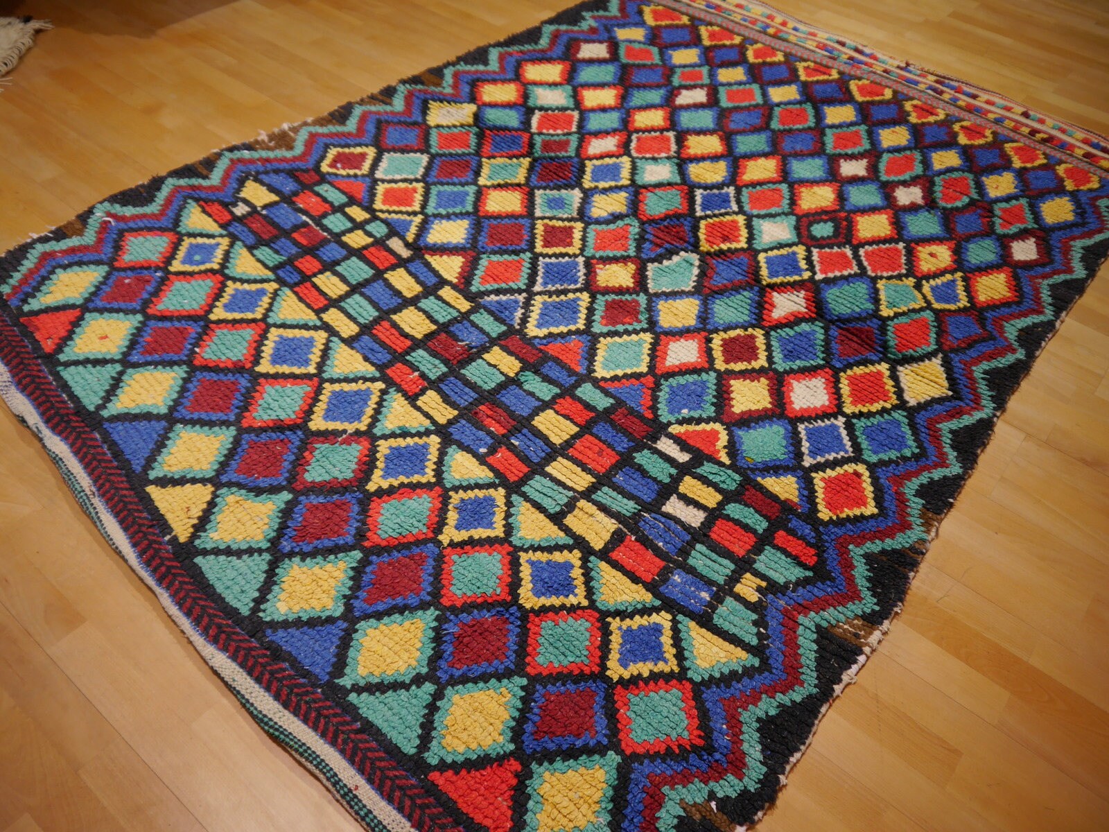 Vintage Semi Antique Vintage Rug Morocco 7.7 X 5.1 Ft / 235 X - Etsy