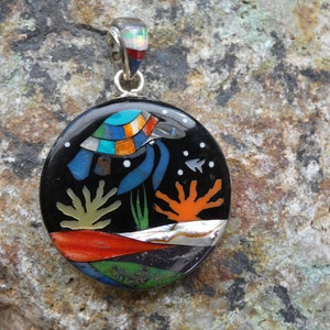 NICE Double Sided Ocean Turtle & Indian Chief With Headdress ...