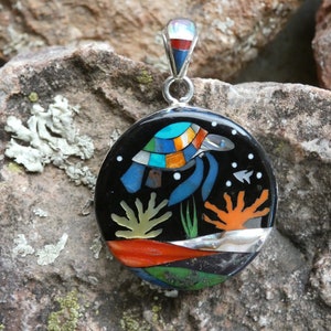 NICE Double Sided Ocean Turtle & Indian Chief With Headdress ...