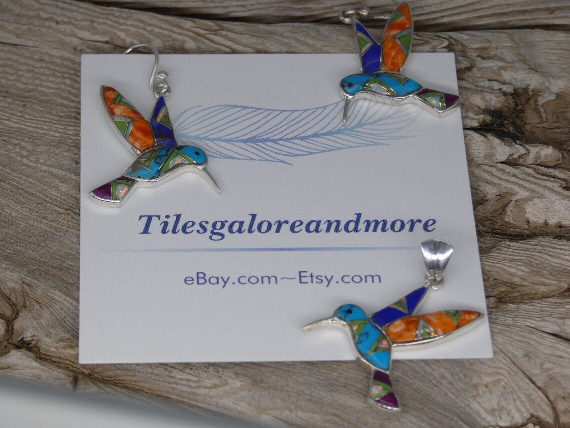 Hummingbird Southwestern Sterling Silver Colorful Multi | Etsy