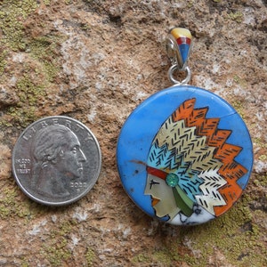 NICE Double Sided Ocean Turtle & Indian Chief With Headdress ...