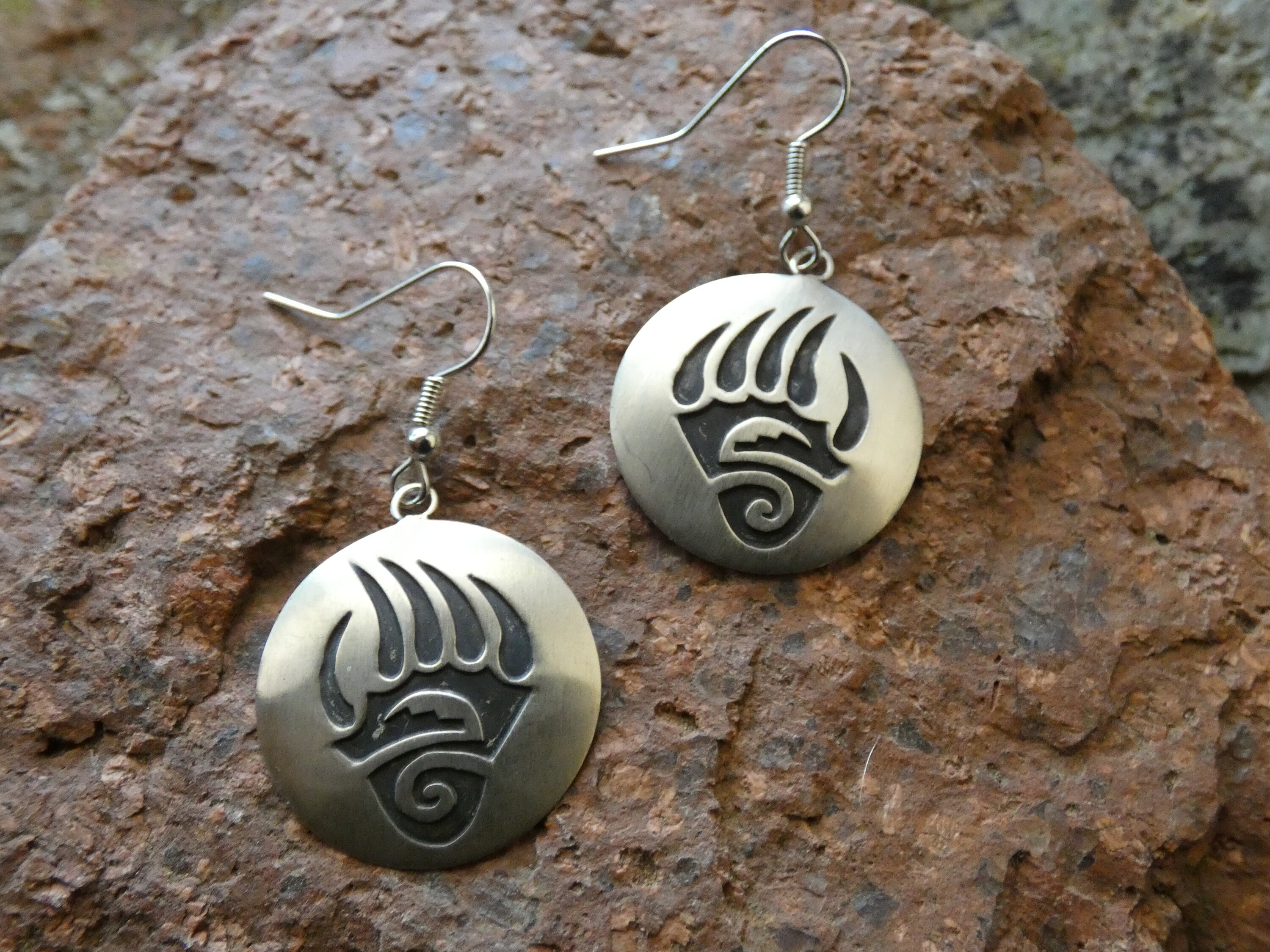 Bear Paw Native American Made Handcrafted in the USA Sterling Silver ...
