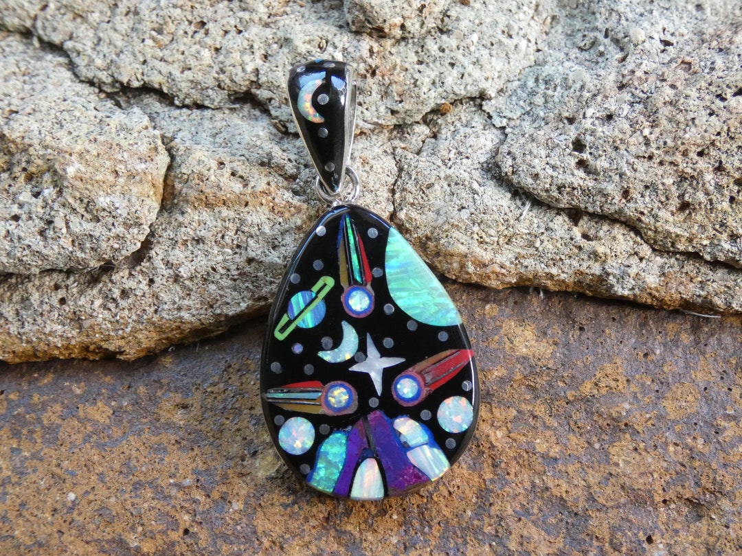 North Star Purple Mountain Galaxy Night Sky With Planet's Moon ...