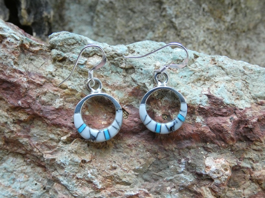 Buffalo Turquoise Black White & Blue Turquoise Gemstone Handmade ...