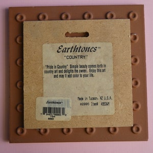 Ceramic Art Tile 6x6 Country Life Red Barn Hearts Farm Family Pig ...