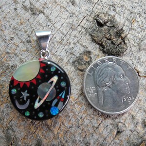 Gorgeous Night Sky Galaxy Sun Saturn Star Rocket Handmade Multi ...