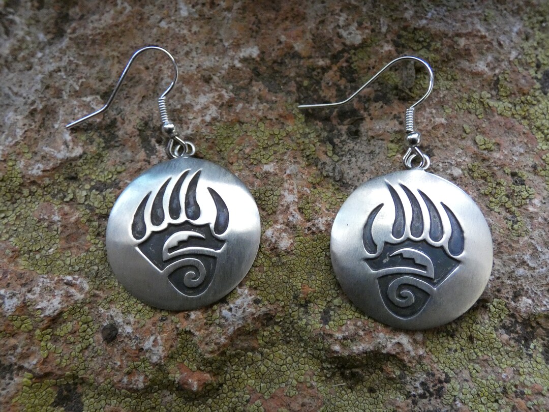 Bear Paw Native American Made Handcrafted in the USA Sterling Silver ...