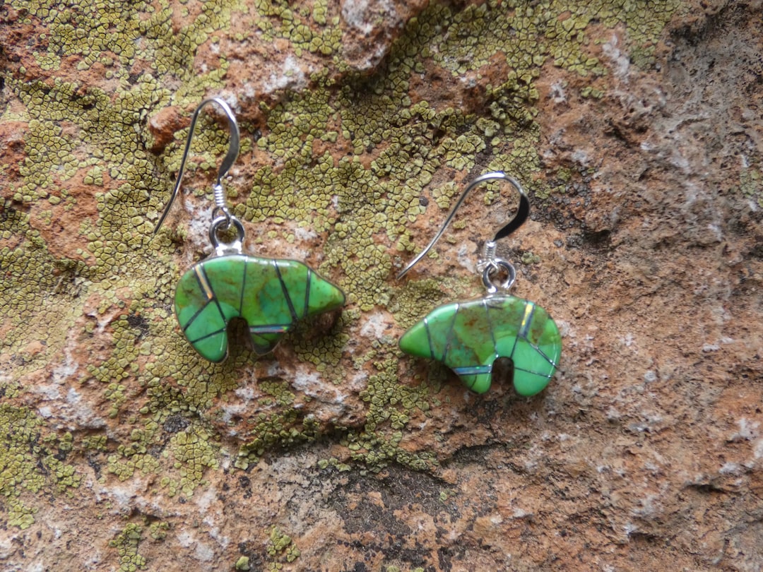 Native American Inspired Bear Symbol Southwestern Sterling Silver 925 ...