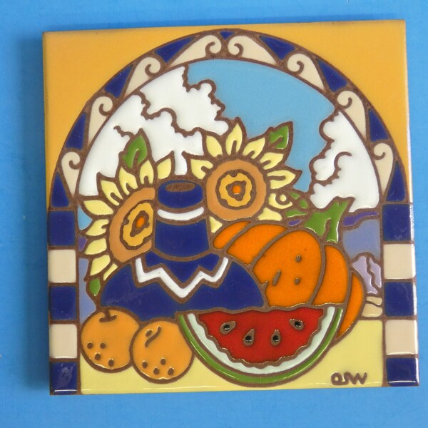 Moon Ceramic Tile - Etsy