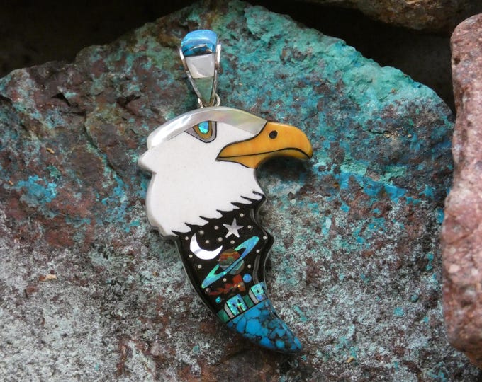 Native American Inspired Eagle With Gorgeous Night Sky Full of Life ...